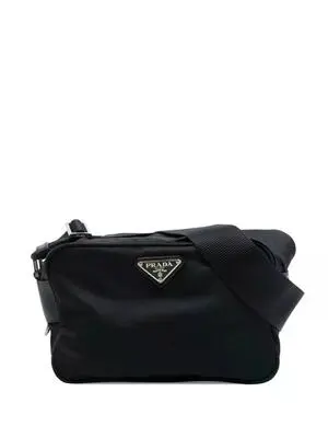 Prada 2013-2026 Tessuto Camera Bag Crossbody Bag - Black