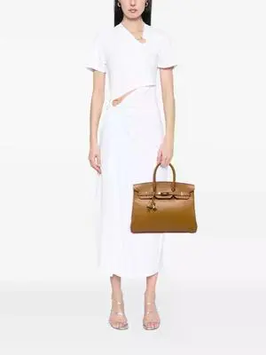 Hermès 2002 Togo Birkin Retourne 35 Handbag