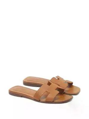 Hermès Oran Leather Slides