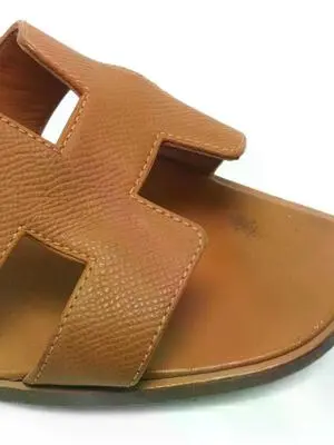Hermès Oran Leather Slides