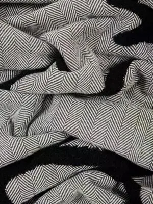 Paul Smith And Black Herringbone Logo Scarf