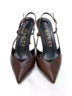 Gucci Pointed-toe Slingback Pumps