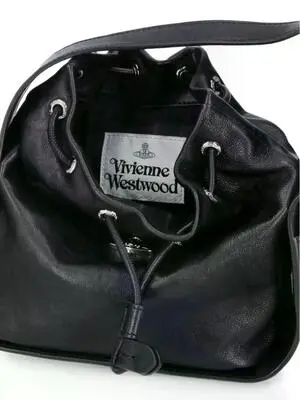 VIVIENNE WESTWOOD Stacey Orb-plaque Drawstring Bucket Bag
