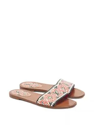 LOUIS VUITTON Lock It Graphic-motif Sandals