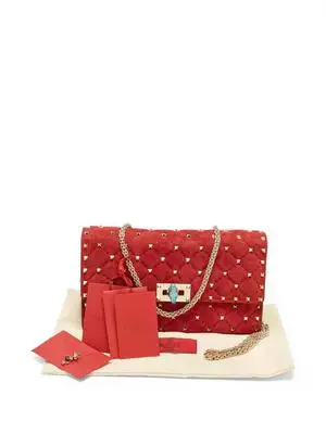 Valentino Garavani Rockstud Quilted Clutch Bag