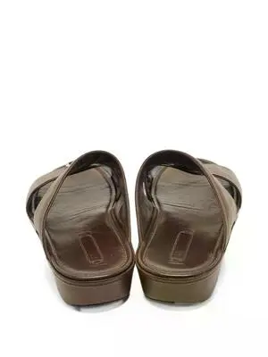Prada Leather Buckle-detail Sandals