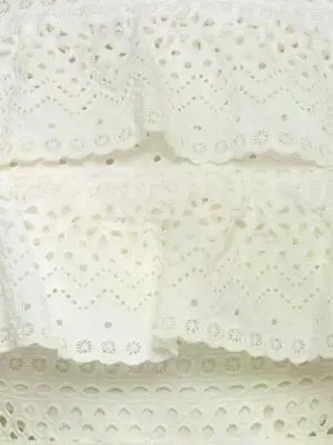SELF-PORTRAIT Broderie Anglaise Ruffled Dress