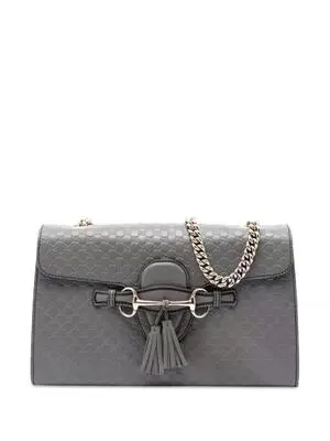 Gucci 2016-2026 Medium Microguccissima Emily Shoulder Bag - Grey