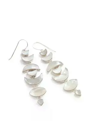 FREYA ROSE Warrioress Moon-design Earrings - Silver