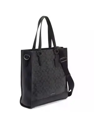 COACH VINTAGE Graham Signature Tote Bag - Black