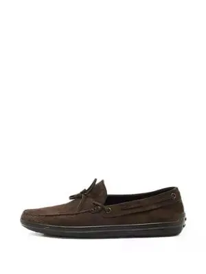 TOD'S Bow-detail Loafers - Brown