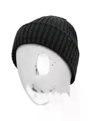 Paul & Shark Ribbed-knit Beanie Hat - Grey