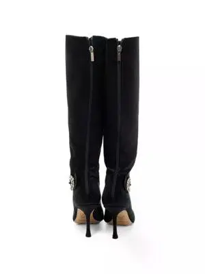 JIMMY CHOO Crystal-embellished Boots