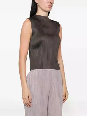 Issey Miyake Pleated Sleeveless Top
