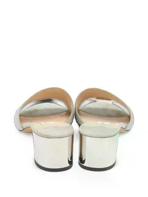 JIMMY CHOO Joni Glitter Sandals - Silver