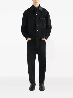 LEMAIRE Workwear Overshirt In Selvedge Denim - Black