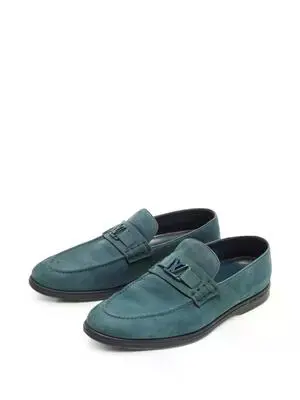 LOUIS VUITTON Estate Initials Suede Loafers