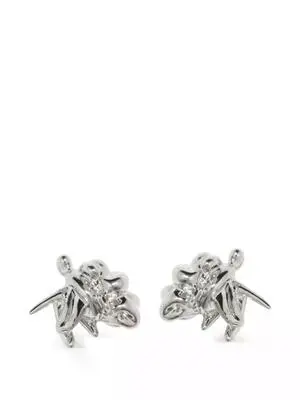 Completedworks Cubic Zirconia Statement Stud Earrings - Silver