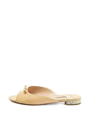 Miu Miu Bow-detail Sandals - Neutrals