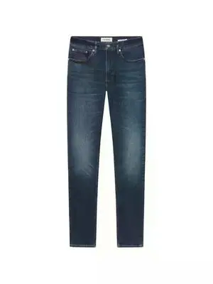 FRAME Modern Faded Straight-leg Jeans - Blue