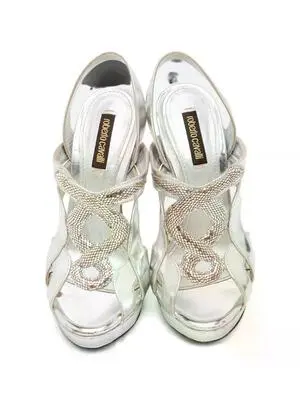 Roberto Cavalli Snake-detail Strappy Sandals