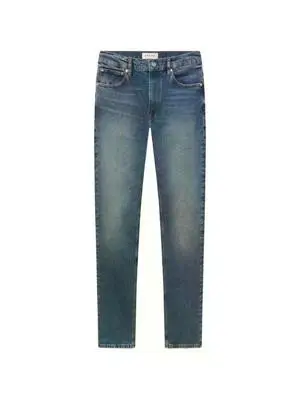 FRAME Modern Straight Faded-effect Jeans - Blue