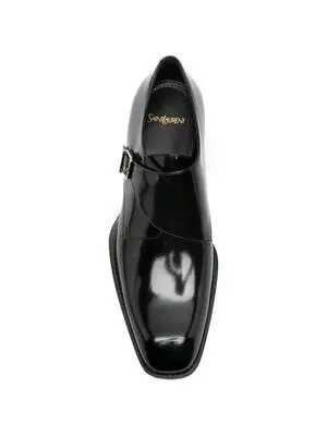 Saint Laurent Buckle-fastening Leather Oxford Shoes
