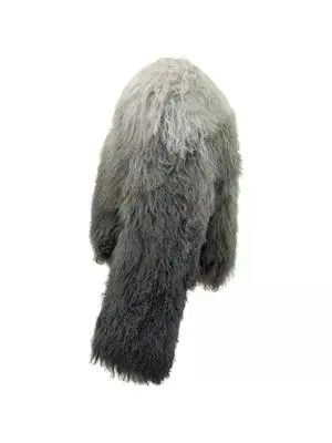 MARTHA LOUIS Ombre-effect Mongolian-fur Jacket