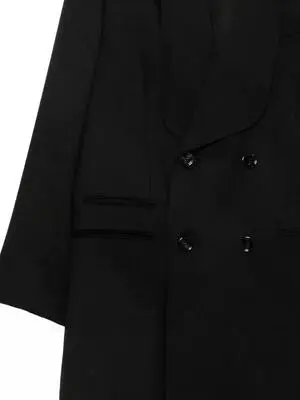 AMI Paris Double-breasted Shawl-collar Coat