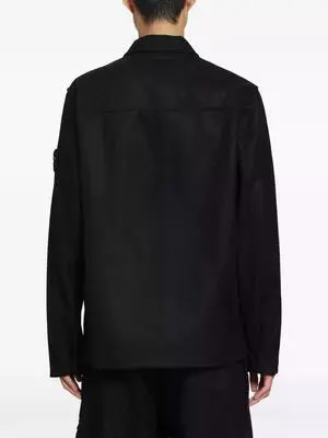 Stone Island Logo-patch Button-up Shirt