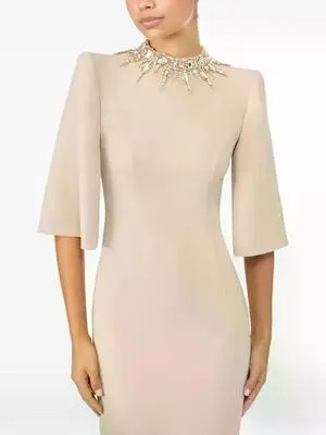 Jenny Packham Bibi Crystal-embellished Dress
