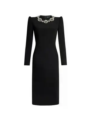 Jenny Packham Mantra Crystal-embellished Dress - Black