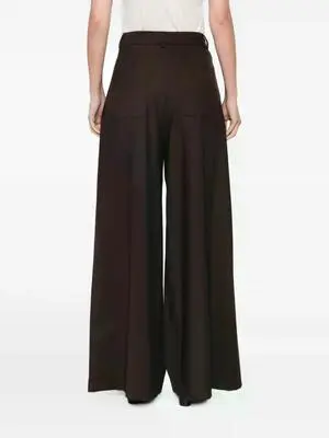 CO.GO Pleated Wide-leg Palazzo Trousers