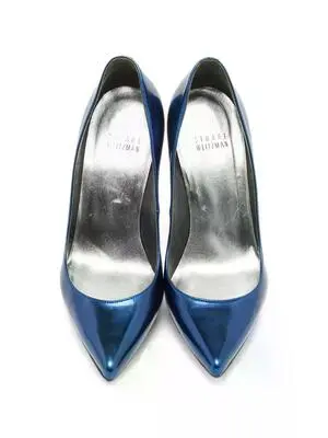 STUART WEITZMAN Pointed-toe Patent Leather Pumps