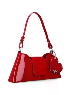 JUSTINE CLENQUET Marla Heart-charm Tote Bag - Red