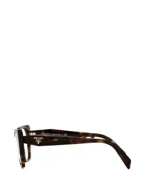 Prada Tortoiseshell-effect Cat-eye Frame Glasses