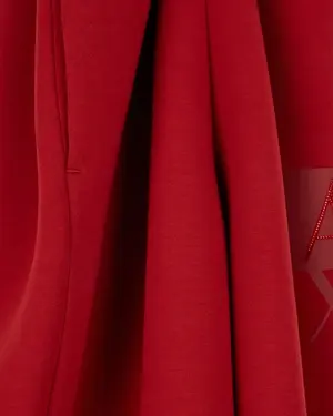 Armani Exchange Regular Fit Trousers In Viscose Stretch Scuba - Red