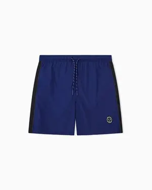 Armani Exchange Beachwear Boxers With Pockets - Blue