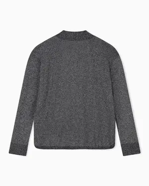 Armani Exchange Metallic Viscose Cardigan