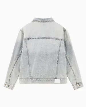 Armani Exchange Embellished Regular Fit Blouson Denim Jacket