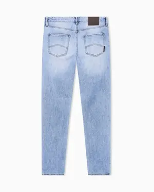 Armani Exchange Slim-fit Five-pocket Jeans - Blue