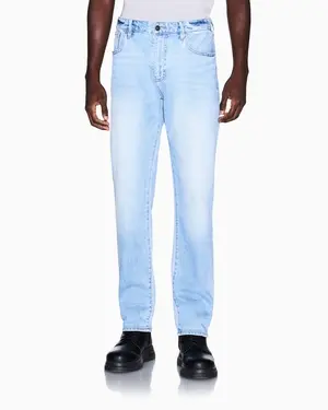 Armani Exchange Slim-fit Five-pocket Jeans - Blue