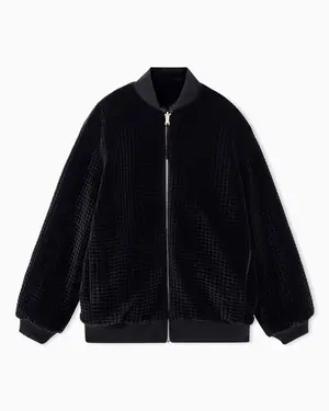 Armani Exchange Faux Fur Blouson Jacket