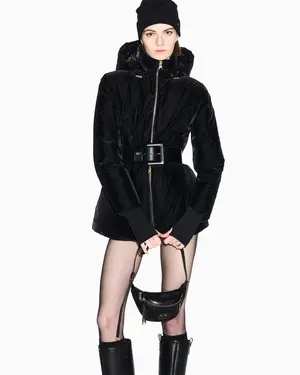 Armani Exchange Lightweight Blouson Jacket With Velvet Effect