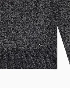 Armani Exchange Regular Fit Pullover Metallic Knitted Viscose