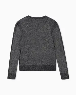 Armani Exchange Regular Fit Pullover Metallic Knitted Viscose