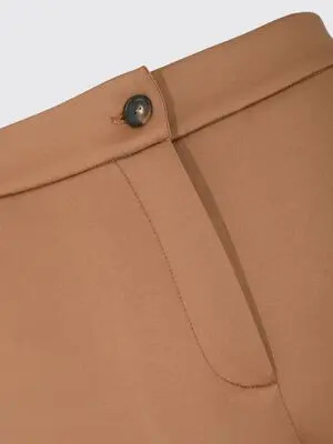 Max Mara Mid-rise Slim-fit Cropped Technical Jersey Pants - Hazel