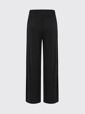 Max Mara Wide-leg Jersey Jogging Pants - Black