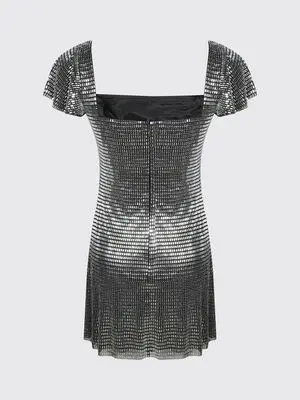 SELF-PORTRAIT Sequin-embellished Mini Sheath Dress With Square Neckline