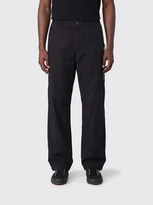 C.P. COMPANY Slim Fit Cotton Pants With Elasticated Waist - Black